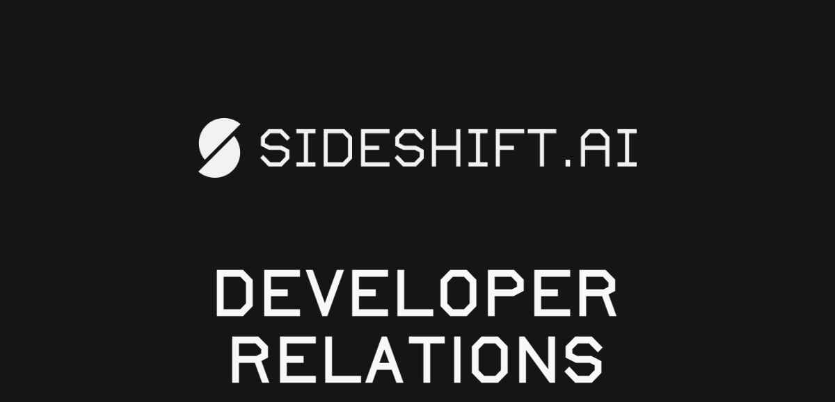 Developer Relations $30k-$70k USD Remote at SideShift.ai