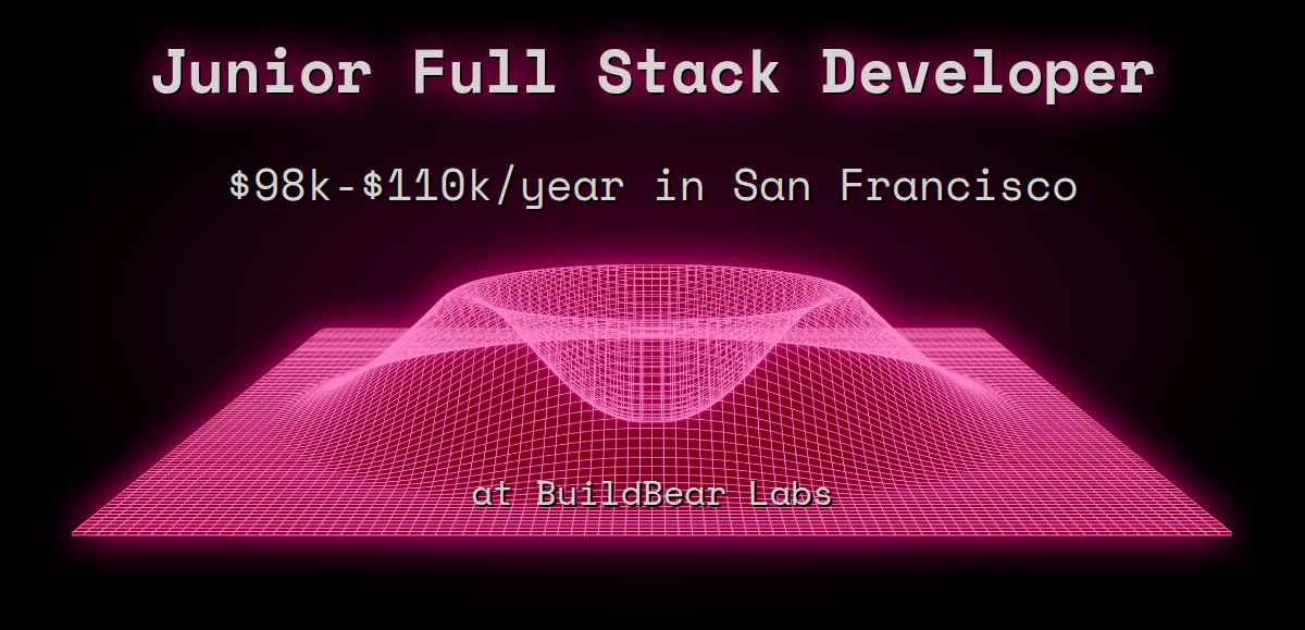 Web3 Junior Full Stack Developer $98k - $110k in San Francisco at ...