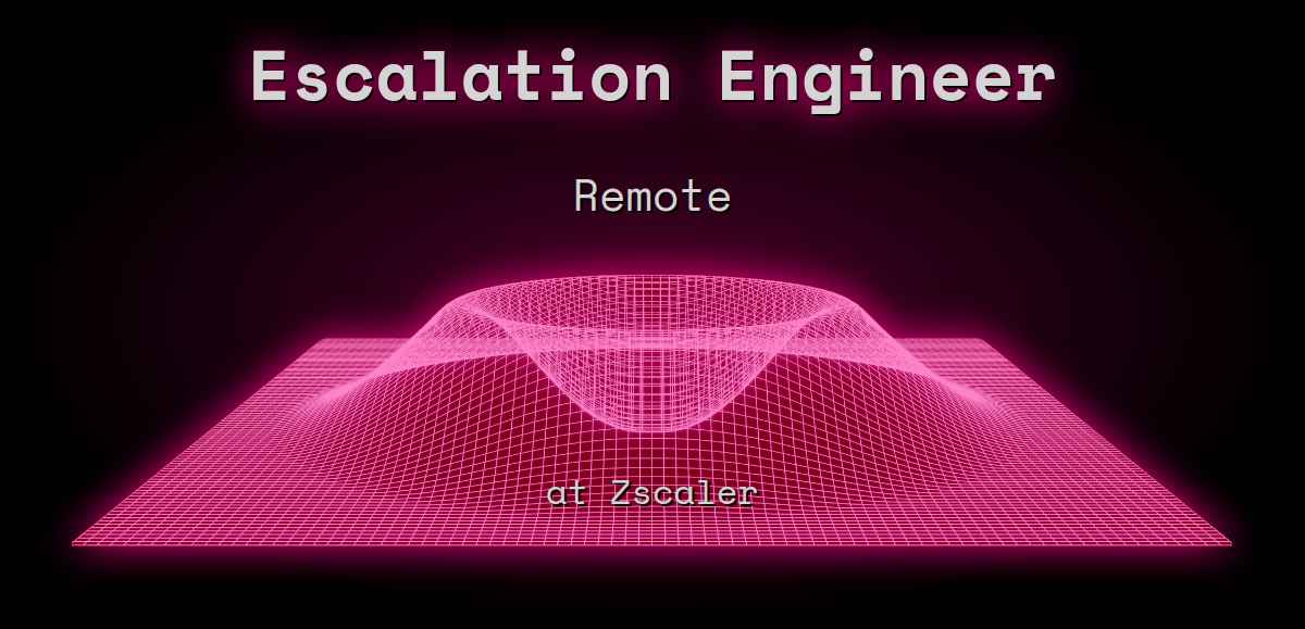 Web3 Escalation Engineer Remote at Zscaler