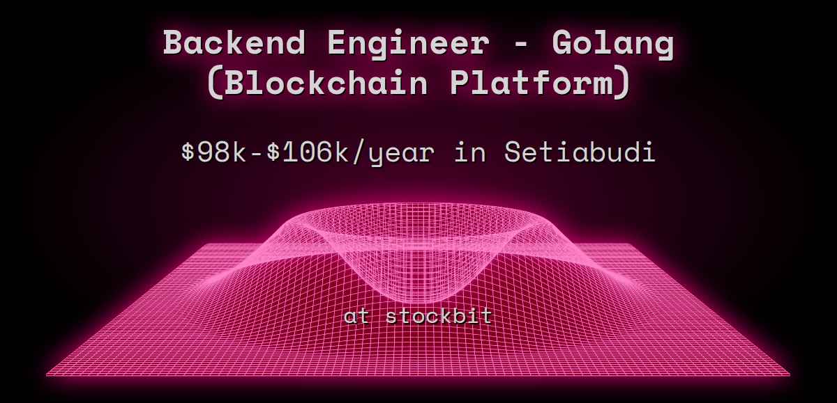 Web3 Backend Engineer Golang Blockchain Platform 98k 106k In 5213
