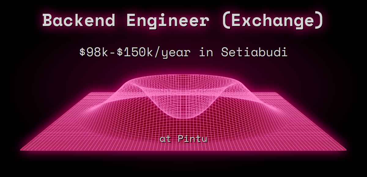Web3 Backend Engineer (Exchange) $98k - $150k in Setiabudi at Pintu