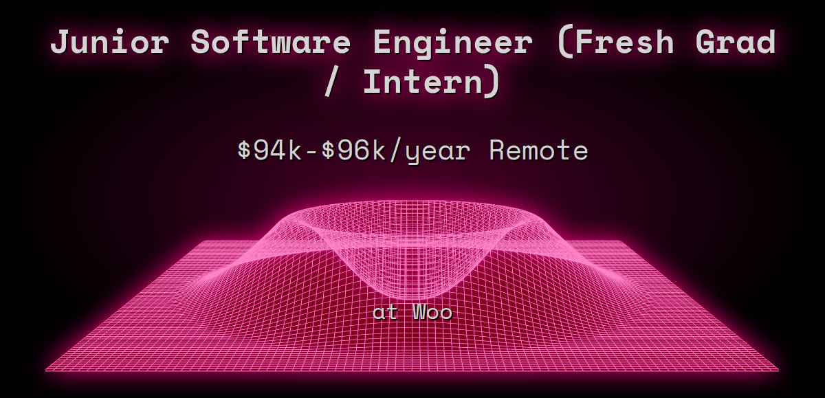 Web3 Junior Software Engineer (Fresh Grad / Intern) $94k - $96k Remote ...