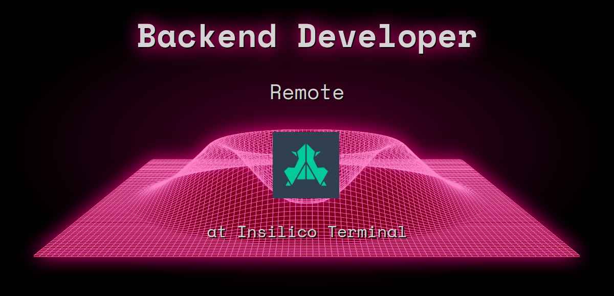 Web3 Backend Developer Remote at Insilico Terminal