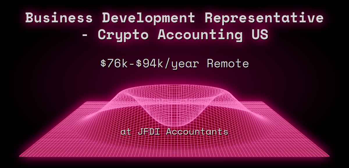 Web3 Business Development Representative - Crypto Accounting US $76k ...