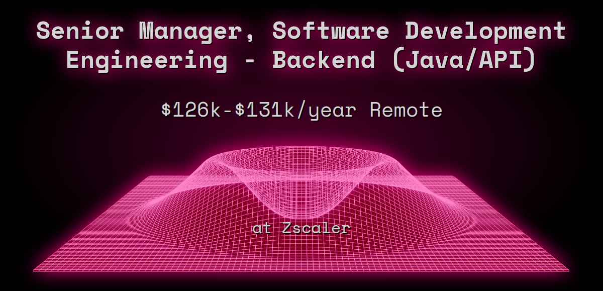 Web3 Senior Manager, Software Development Engineering - Backend (Java ...