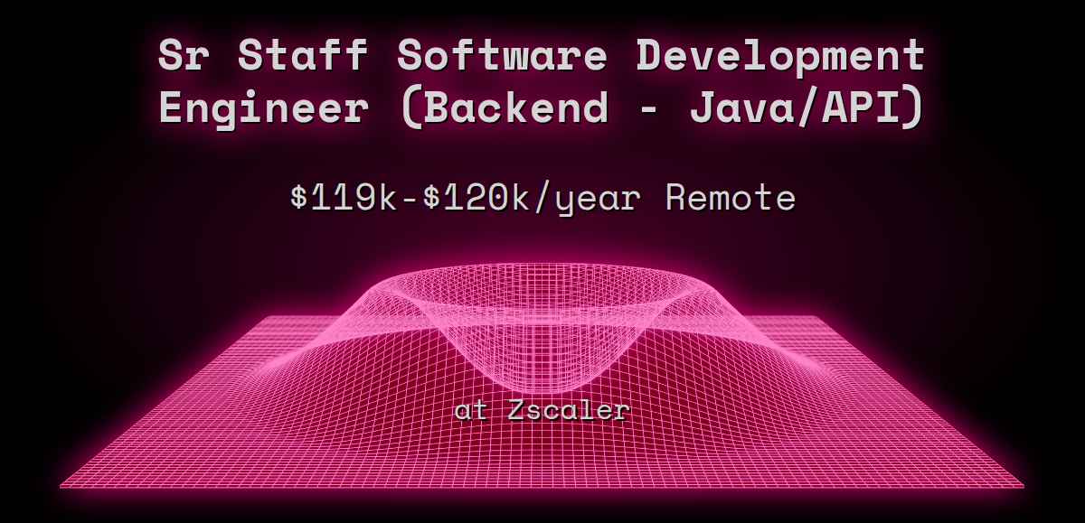 Web3 Sr Staff Software Development Engineer (Backend - Java/API) $119k ...