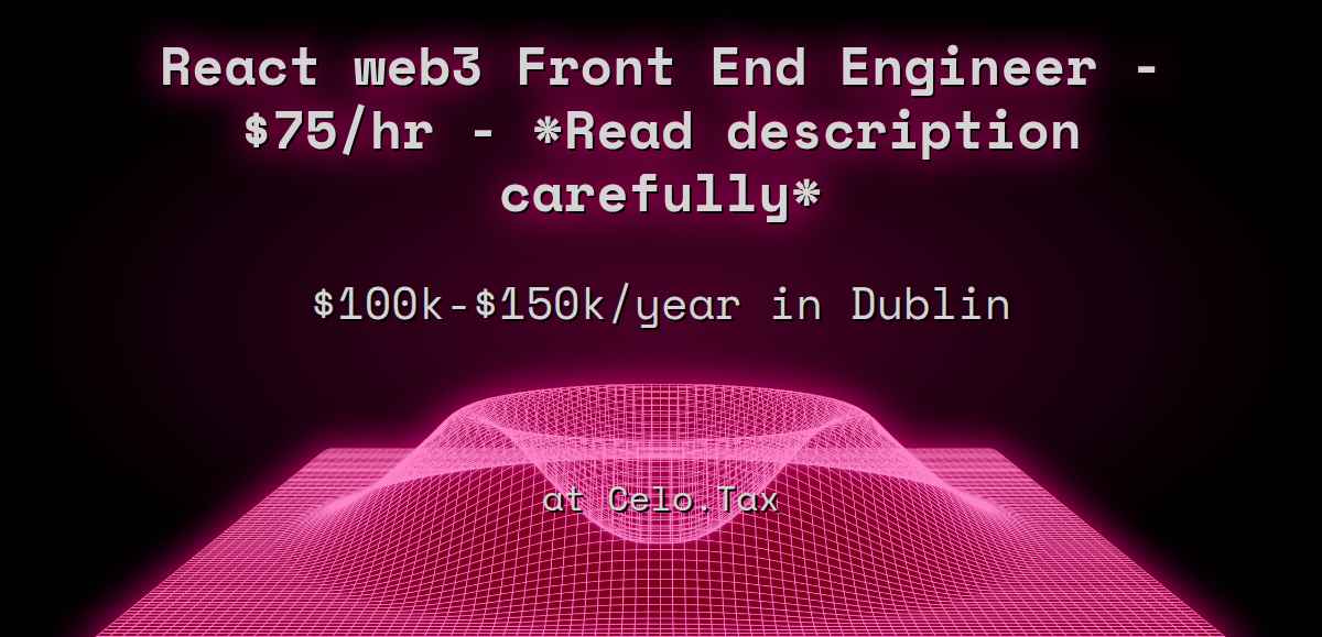 React web3 Front End Engineer - $75/hr - *Read description carefully ...