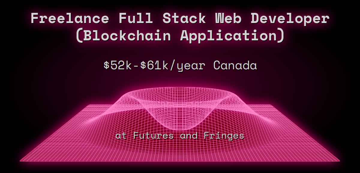 Freelance Full Stack Web Developer (Blockchain Application) $52k - $61k ...