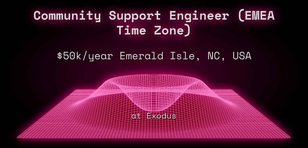 Web3 Community Support Engineer (EMEA Time Zone) $50k Emerald Isle, NC ...