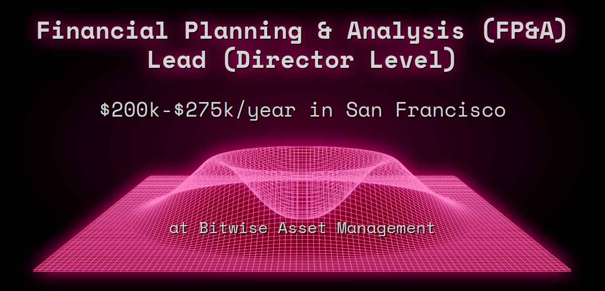 Web3 Financial Planning Analysis (FP A) Lead (Director Level) $200k ...