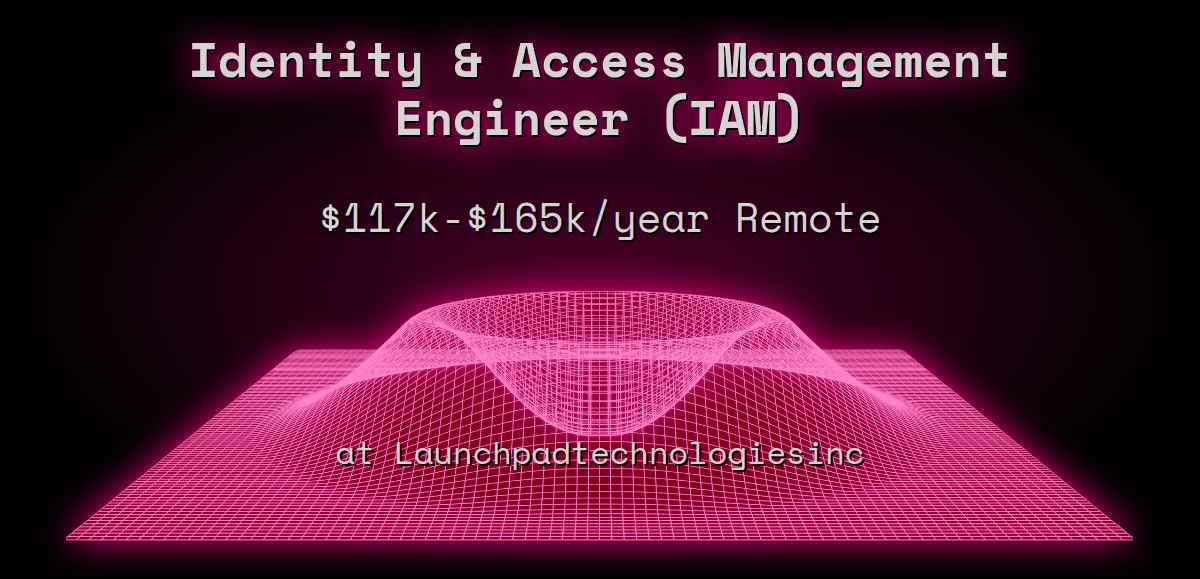 Web3 Identity & Access Management Engineer (IAM) $117k - $165k Remote ...