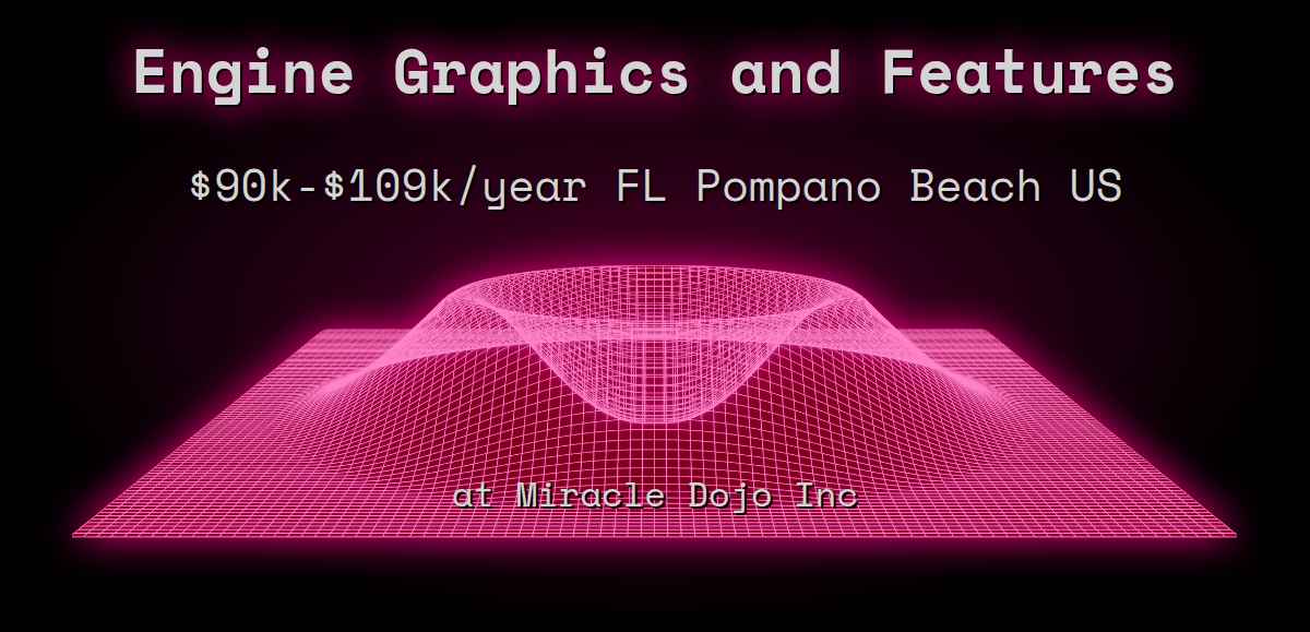 Web3 Engine Graphics and Features $90k - $109k FL Pompano Beach US at ...