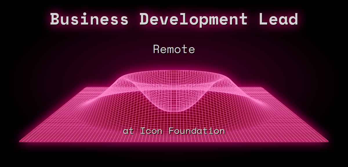Web3 Business Development Lead Remote at Icon Foundation