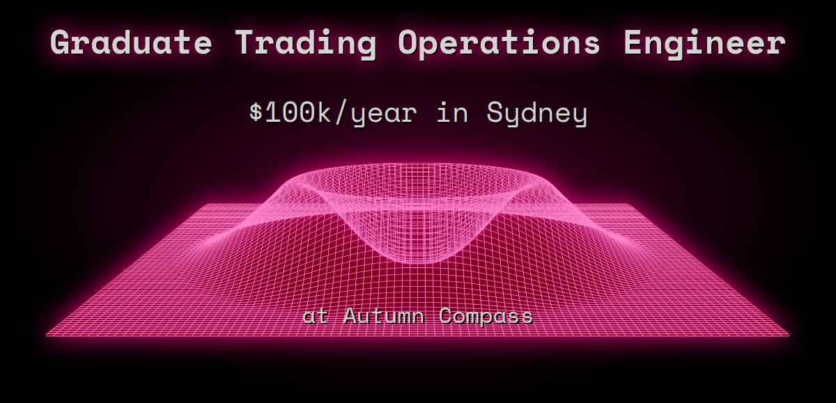 Web3 Graduate Trading Operations Engineer $100k in Sydney at Autumn Compass