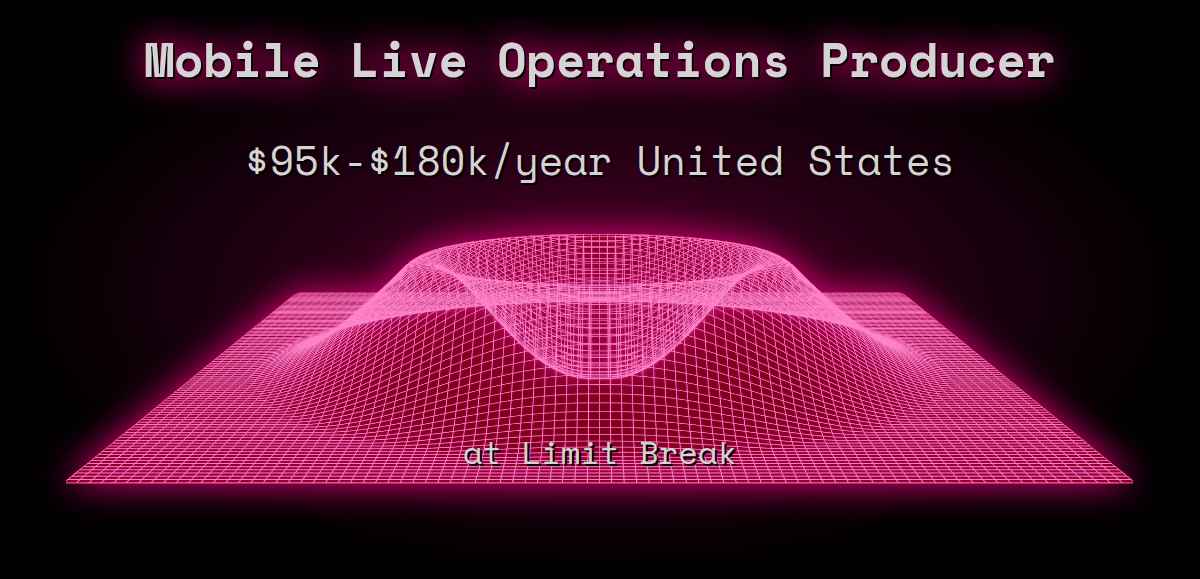 Web3 Mobile Live Operations Producer $95k - $180k United States at ...