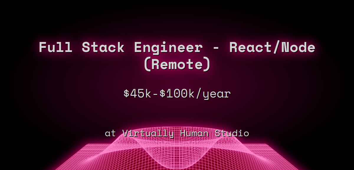 Web3 Full Stack Engineer - React/Node (Remote) $45k - $100k at ...