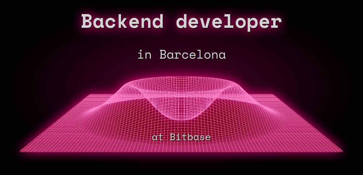 Web3 Backend developer in Barcelona at Bitbase