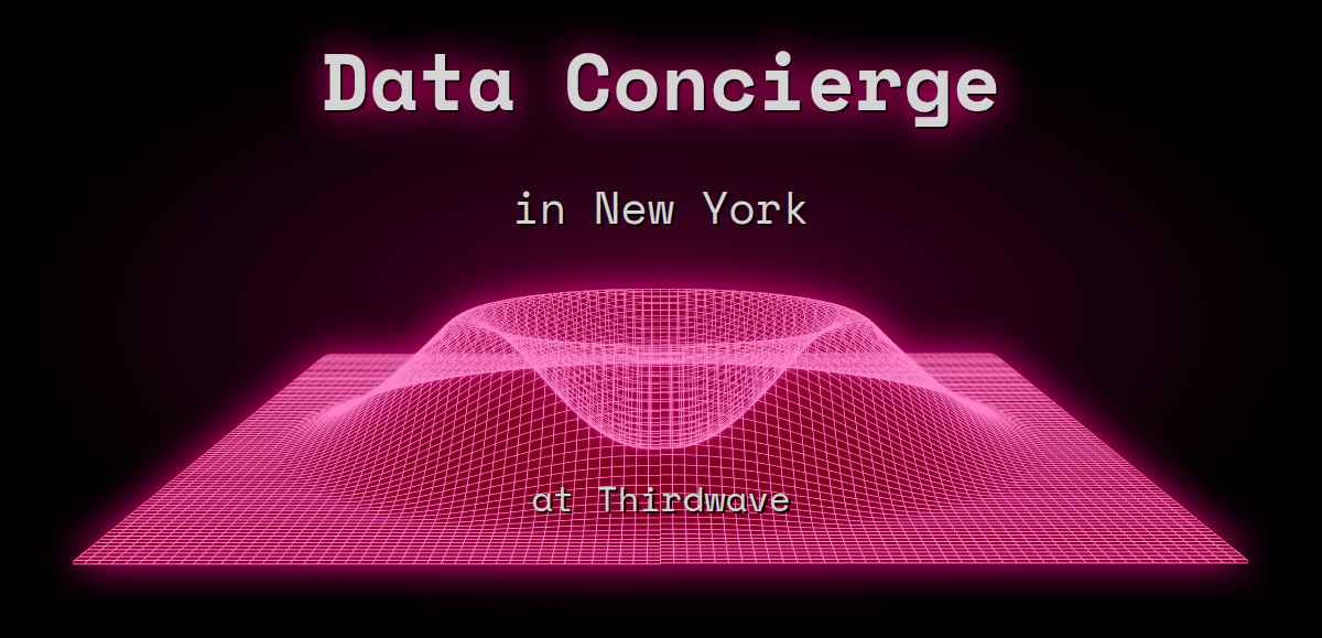 Web3 Data Concierge in New York at Thirdwave