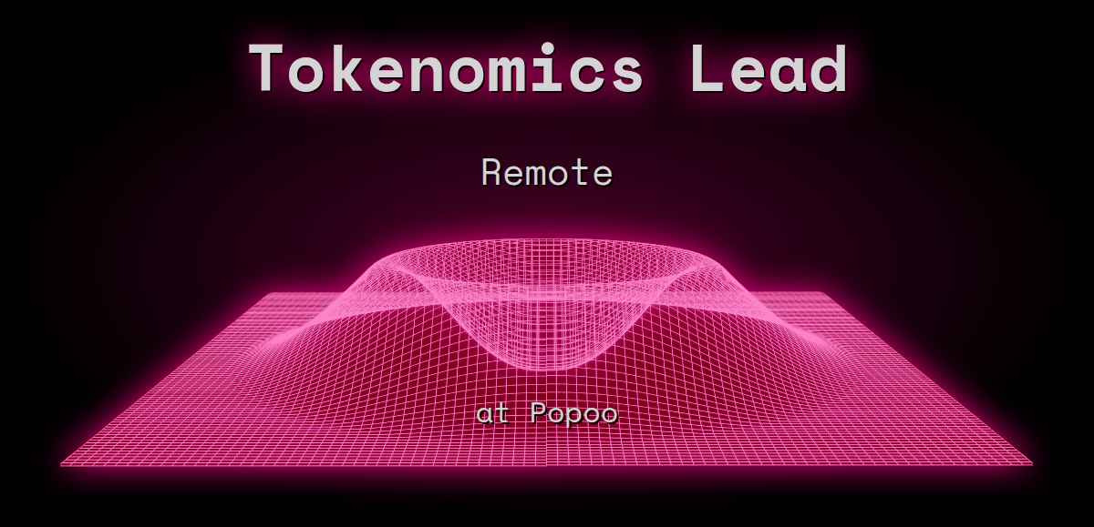 Web3 Tokenomics Lead Remote at Popoo