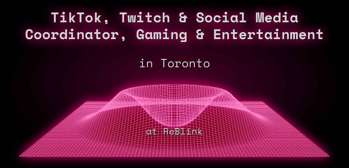 Web3 TikTok, Twitch & Social Media Coordinator, Gaming & Entertainment ...
