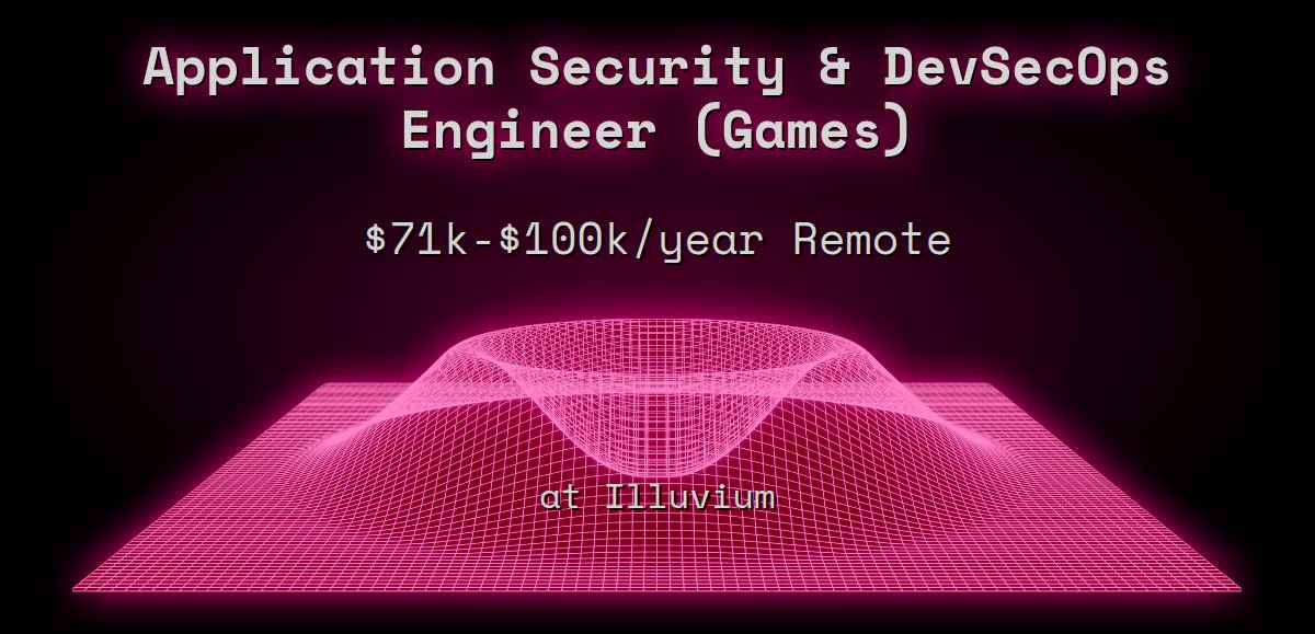 Web3 Application Security & DevSecOps Engineer (Games) $71k - $100k ...