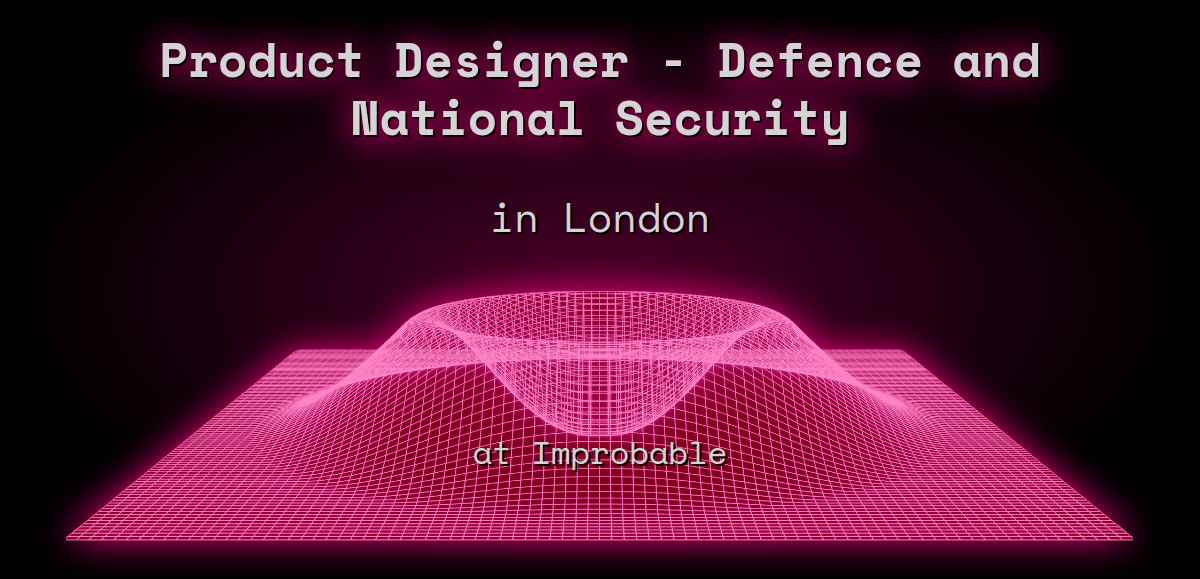 Web3 Product Designer - Defence and National Security in London at ...