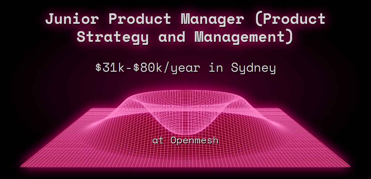 Web3 Junior Product Manager (Product Strategy and Management) $31k ...