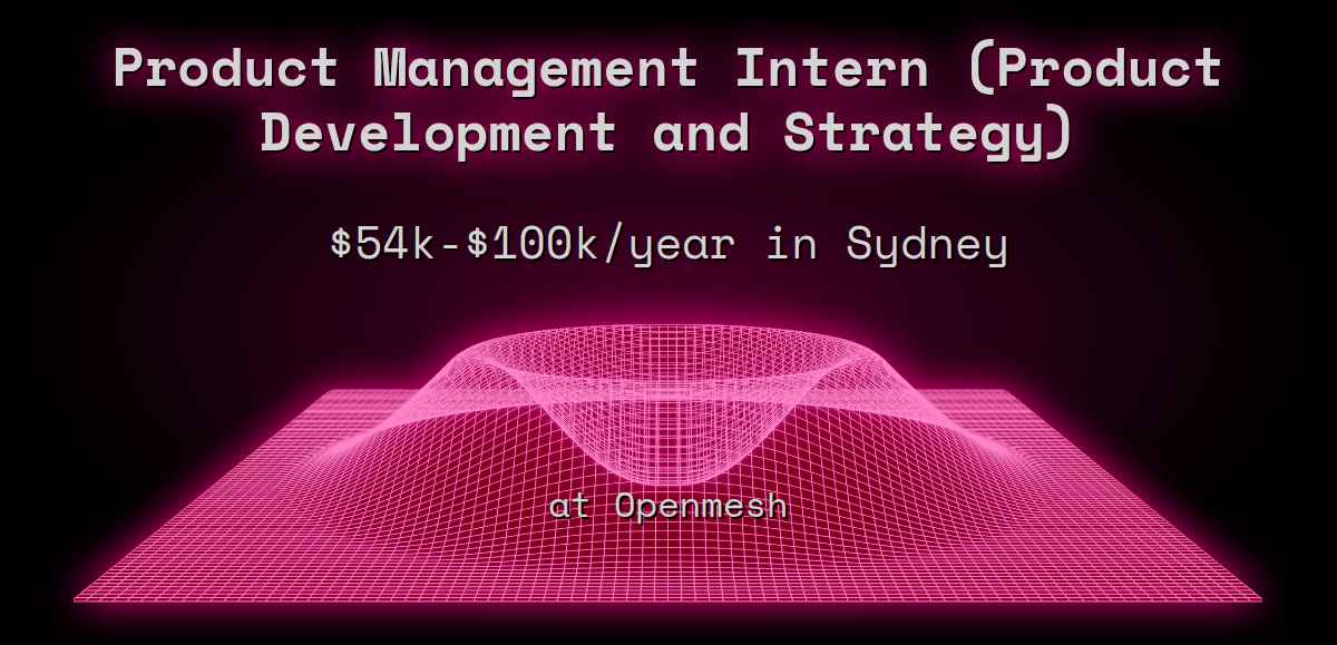 Web3 Product Management Intern (Product Development and Strategy) $54k ...