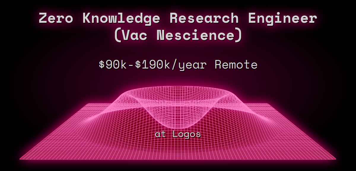 Web3 Zero Knowledge Research Engineer Vac Nescience 90k 190k