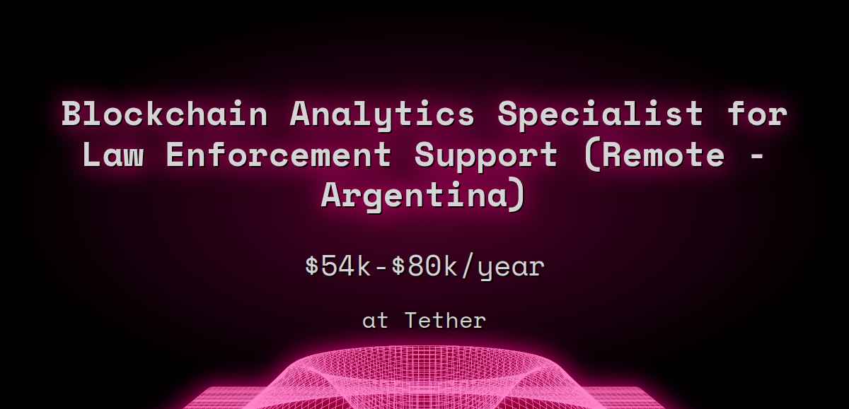 Web3 Blockchain Analytics Specialist for Law Enforcement Support ...