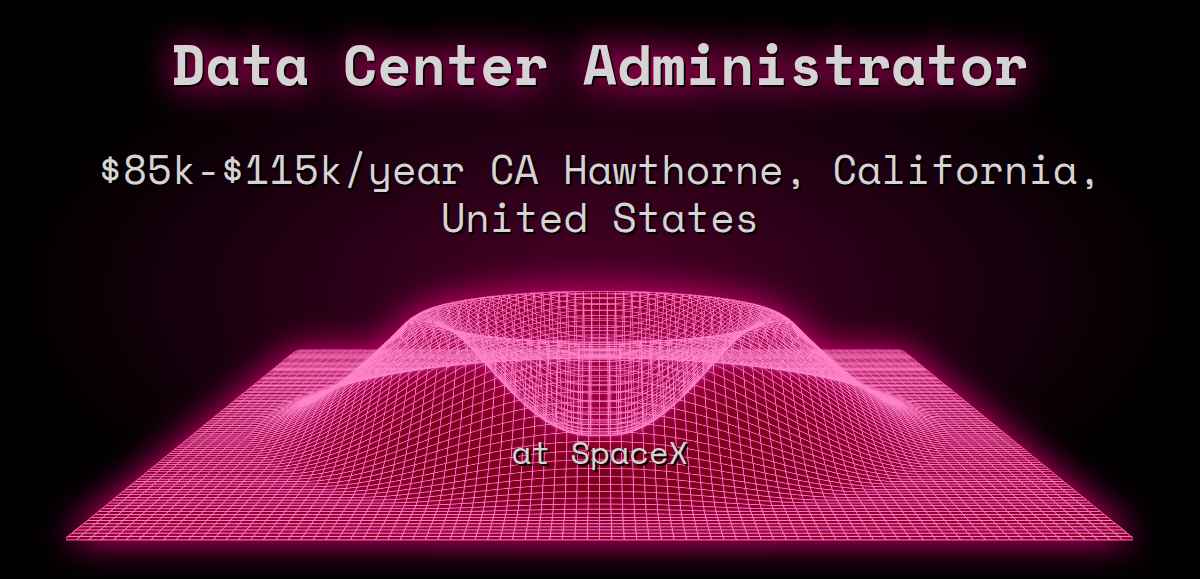 Web3 Data Center Administrator $85k - $115k CA Hawthorne, California ...