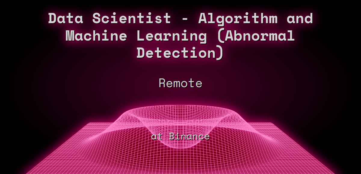 Web3 Data Scientist Algorithm And Machine Learning Abnormal