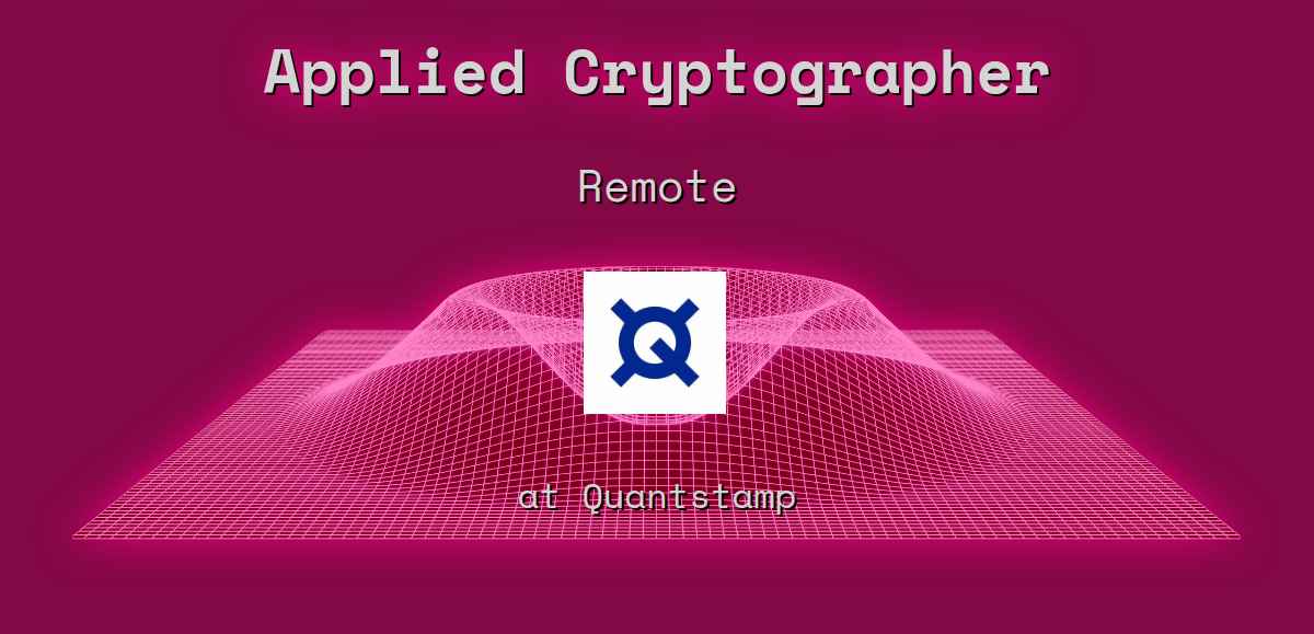 Web3 Applied Cryptographer Remote at Quantstamp