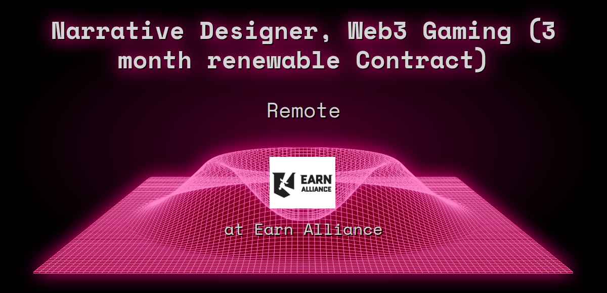 Narrative Designer, Web3 Gaming (3 month renewable Contract) Remote at ...