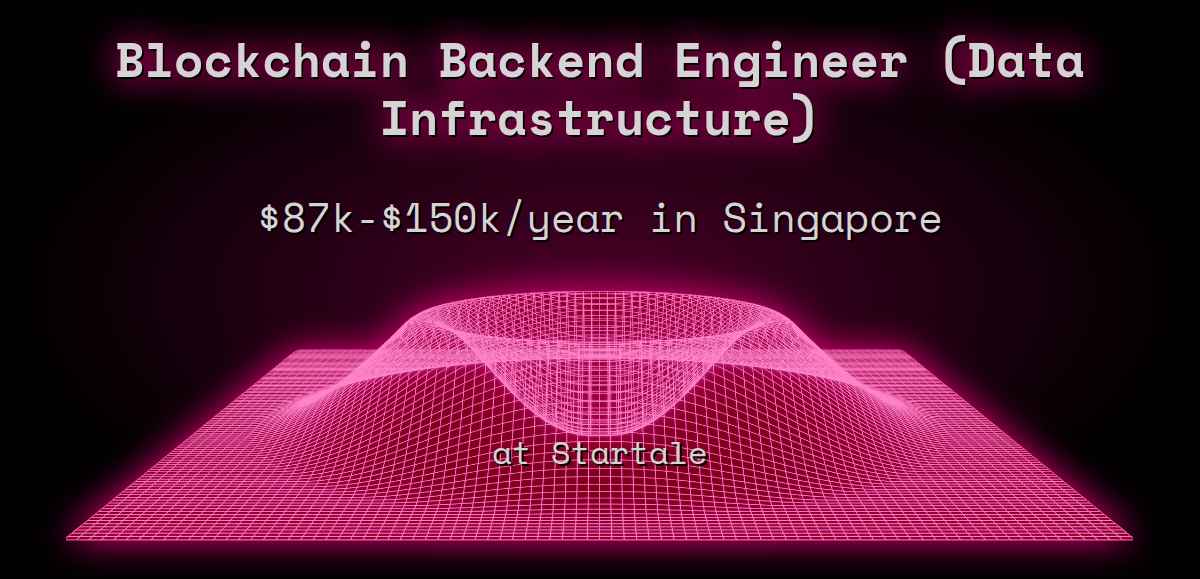 Web3 Blockchain Backend Engineer (Data Infrastructure) $87k - $150k in ...