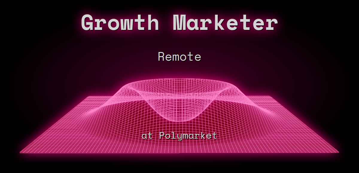 Web3 Growth Marketer Remote at Polymarket
