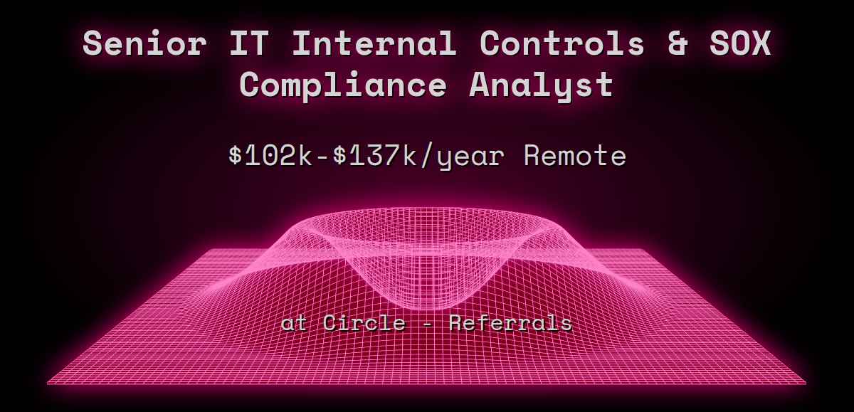 Web3 Senior IT Internal Controls & SOX Compliance Analyst $102k - $137k ...