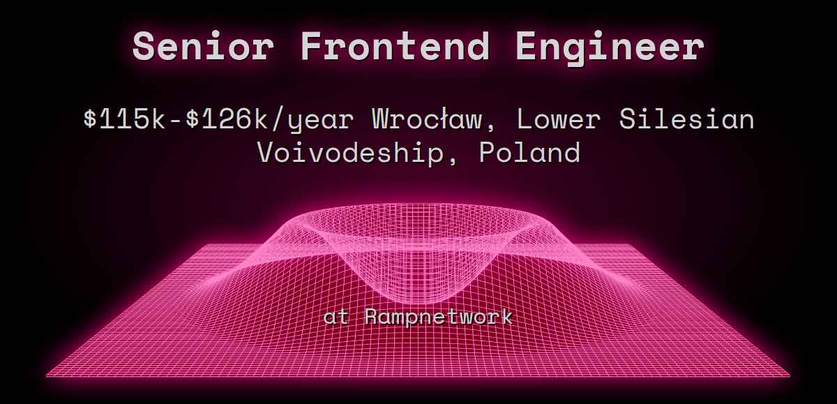 Web3 Senior Frontend Engineer $115k - $126k Wrocław, Lower Silesian ...