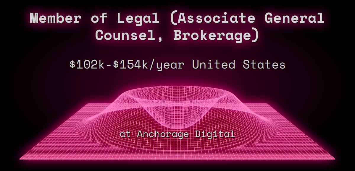 Web3 Member of Legal (Associate General Counsel, Brokerage) $102k ...