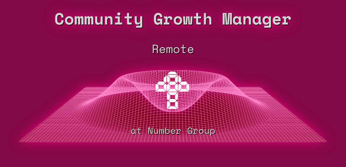 Web3 Community Growth Manager Remote at Number Group
