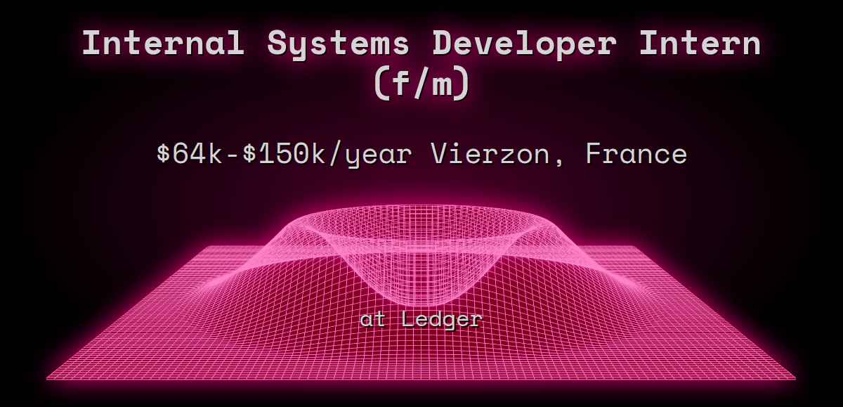 Web3 Internal Systems Developer Intern (f/m) $64k - $150k Vierzon ...