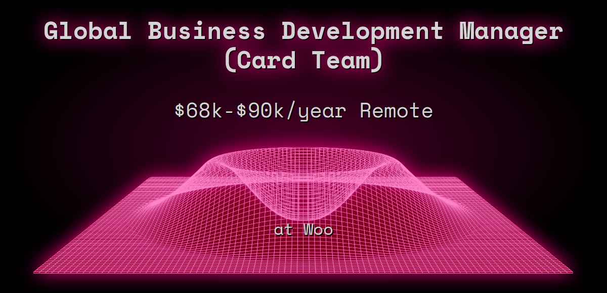 Web3 Global Business Development Manager (Card Team) $68k - $90k Remote ...