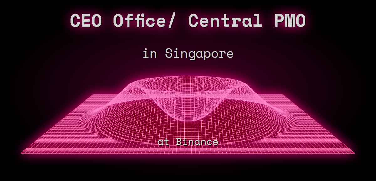 Web3 CEO Office/ Central PMO in Singapore at Binance