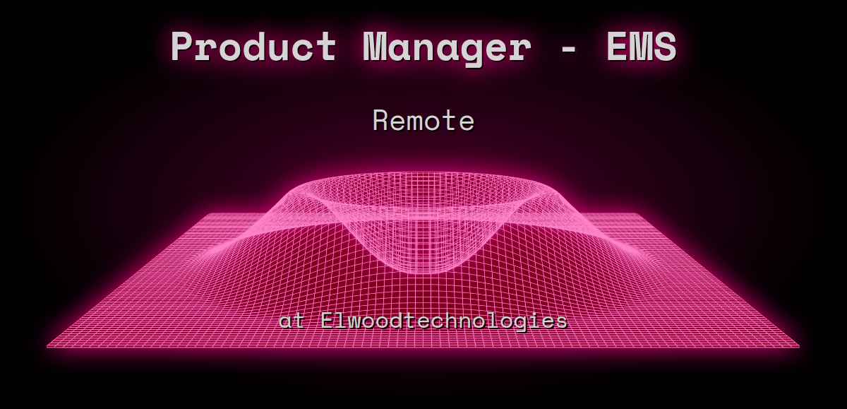 Web3 Product Manager - EMS Remote at Elwoodtechnologies