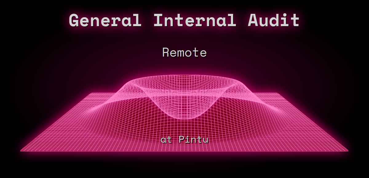 Web3 General Internal Audit Remote at Pintu