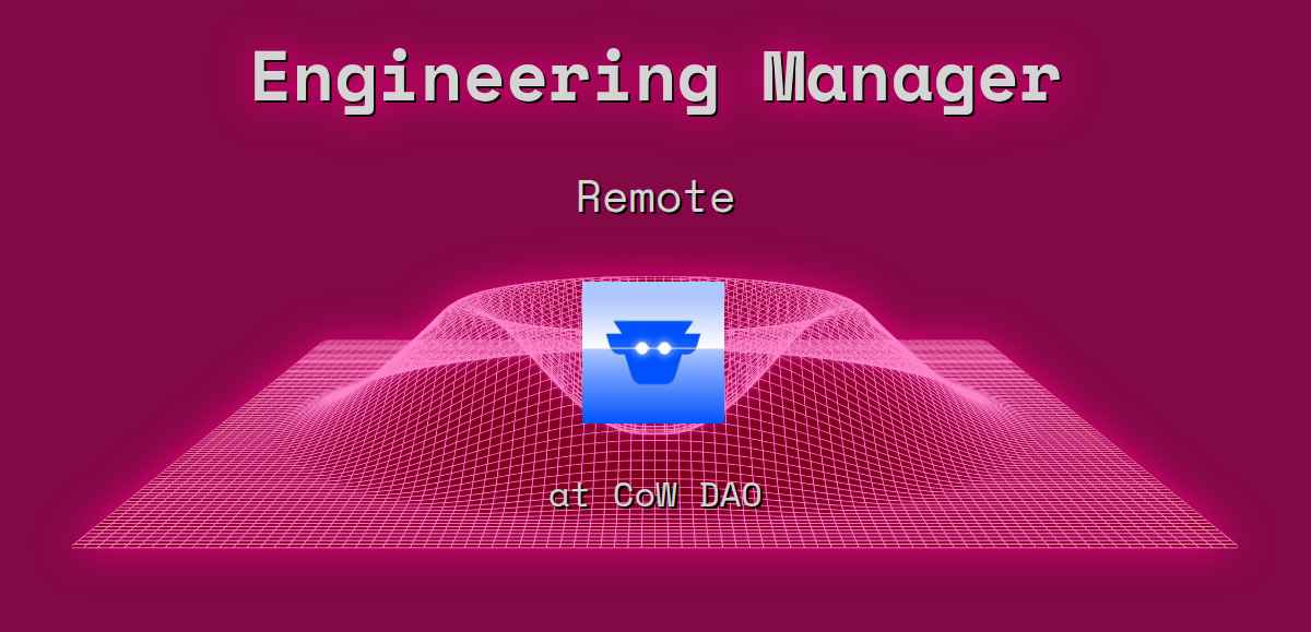 Web3 Engineering Manager Remote at CoW DAO