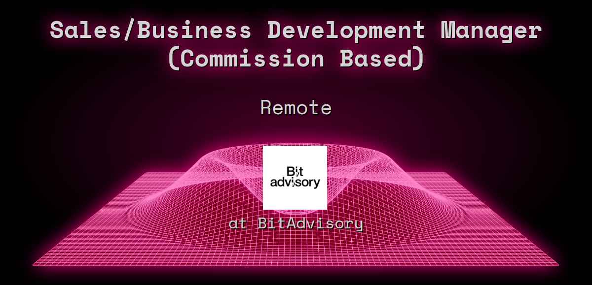 Web3 Sales/Business Development Manager (Commission Based) Remote at ...