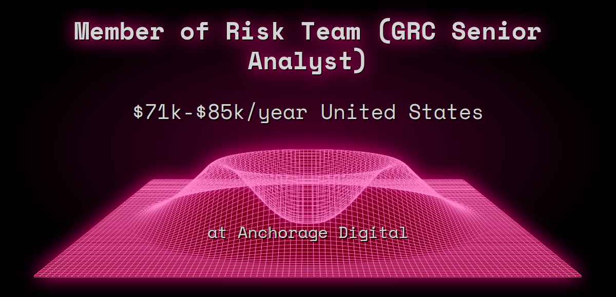Web3 Member of Risk Team (GRC Senior Analyst) $71k - $85k United States ...