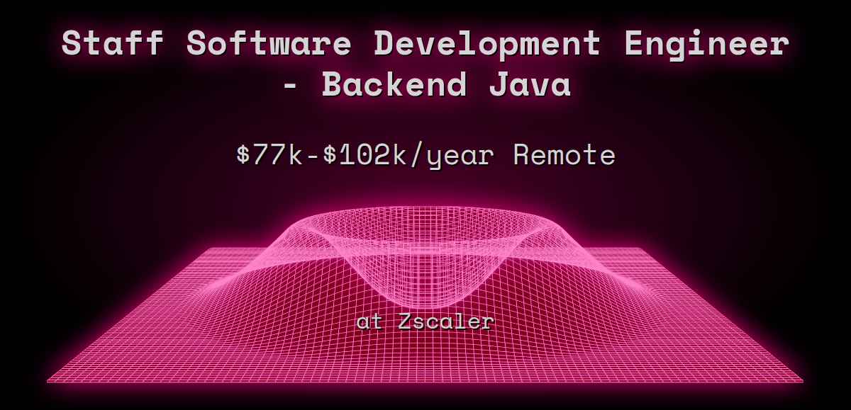 Web3 Staff Software Development Engineer - Backend Java $77k - $102k ...