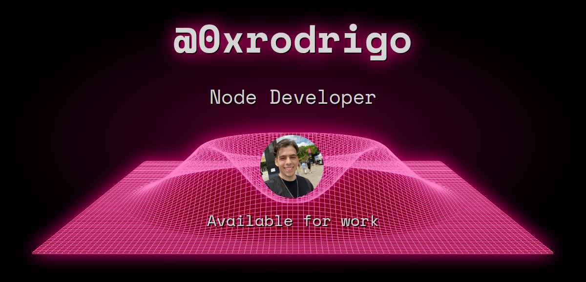 Web3 Node.js Developer in Brazil: @0xrodrigo | Web3 Jobs